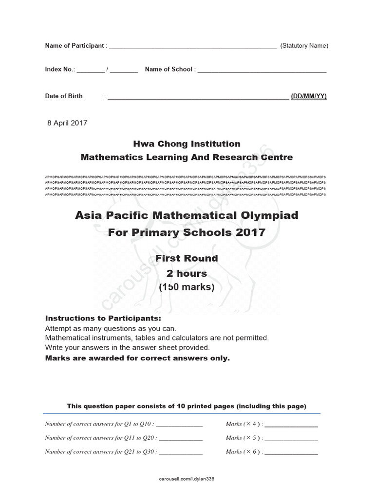 Question Paper | PDF | Ratio | Numbers