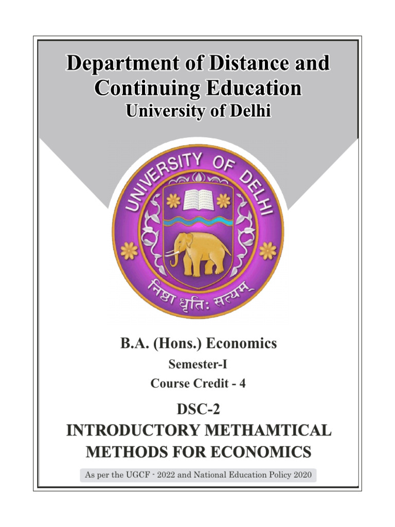 Introductory Mathematical Methods For Eco Sol | PDF | Set (Mathematics) | Mathematical Proof