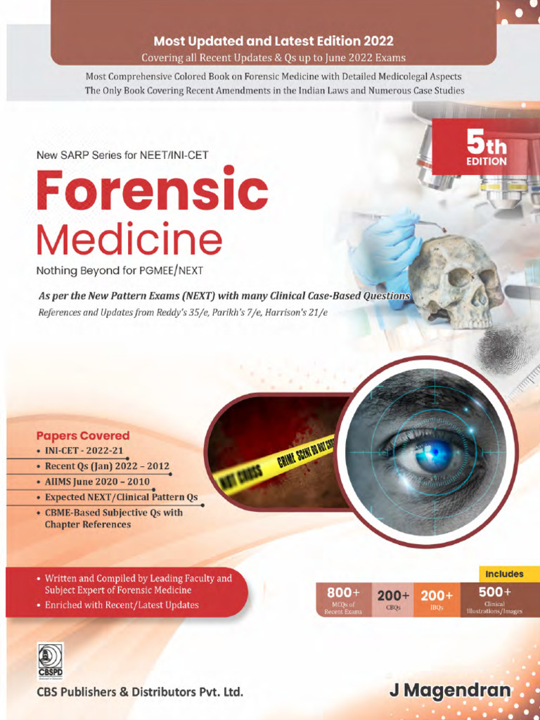Forensic Medicine by J Magendran, 5th Ed. | PDF | Medical Jurisprudence ...