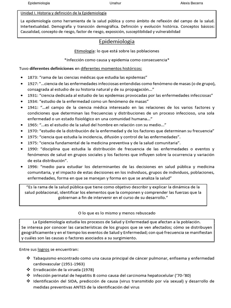 Epidemio 1 1 | PDF | Epidemiología | Población