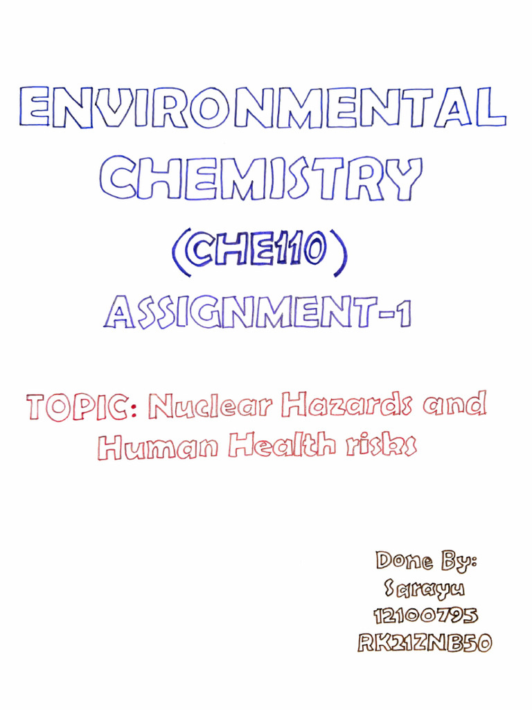 Che 110 Assignment-1 Sarayu | PDF