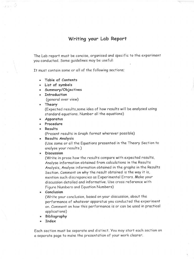 Lab Writing | PDF