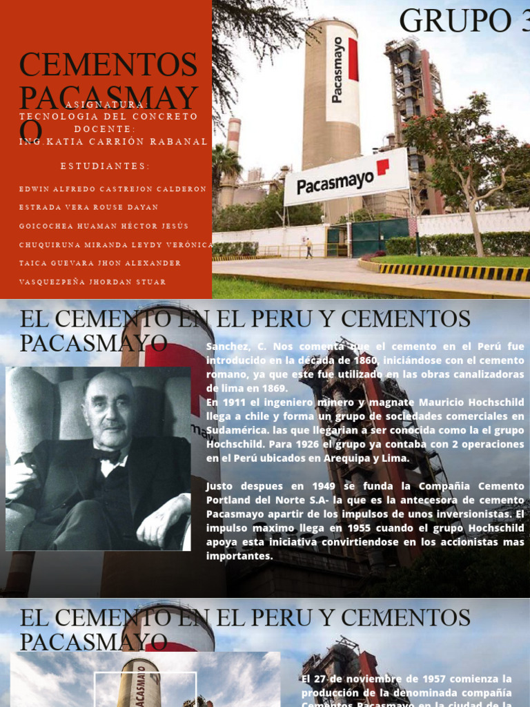 Grupo 3 - Cementos Pacasmayo | PDF | Cemento | Perú