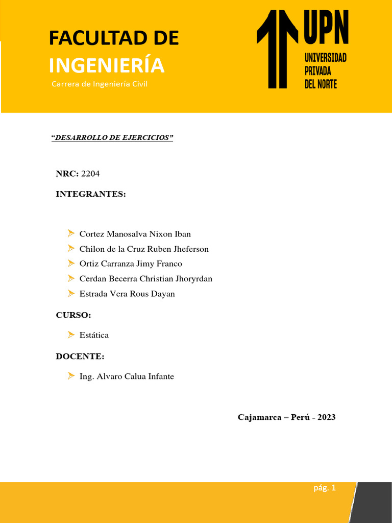Estatica - SEM - 4 | PDF