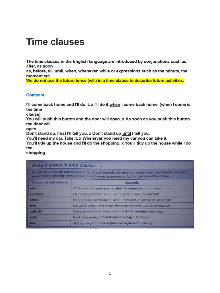 Time Clauses - That Vs Which-Relative Clauses | PDF | Linguistic Morphology | Language Mechanics