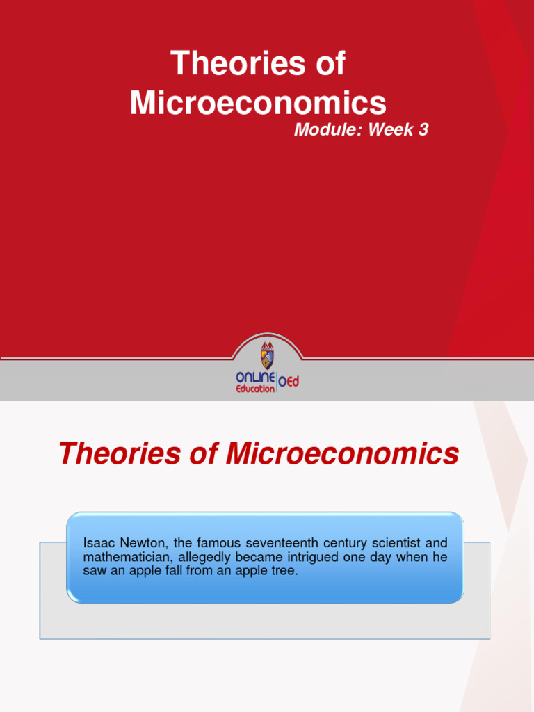 W3 - Lesson 3. Theories of Microeconomics - PRESENTATION | PDF ...