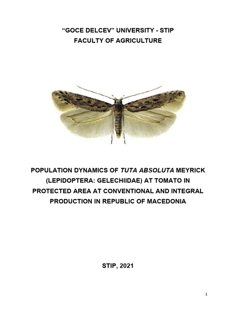 Tuta Absoluta Monograph Download Free Pdf Soil Statistics