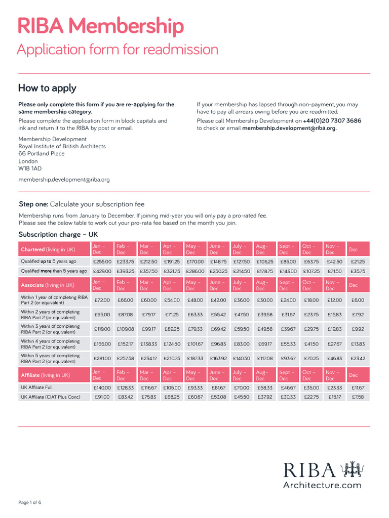 2023 RIBA Readmission Application Form | PDF | Payments | Debit Card