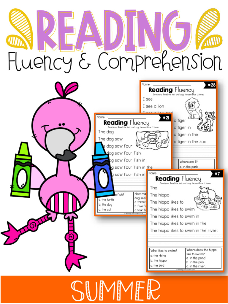 4 - Summer Reading Fluency and Comprehension | PDF