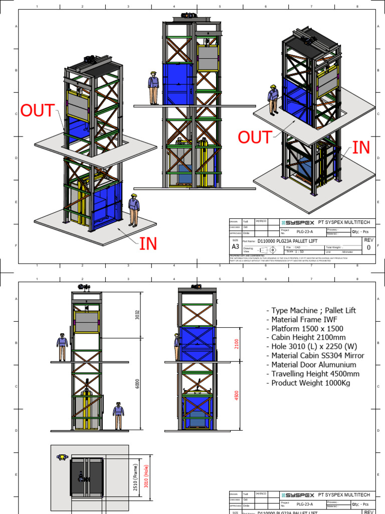 PLG-23-A Pallet Lift Design Document | PDF | Manufactured Goods ...