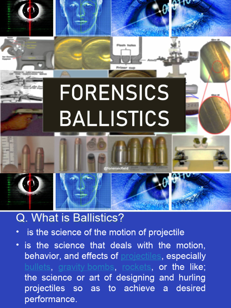 Forensic Ballistics Intro 1 | PDF | Cartridge (Firearms) | Gun Barrel