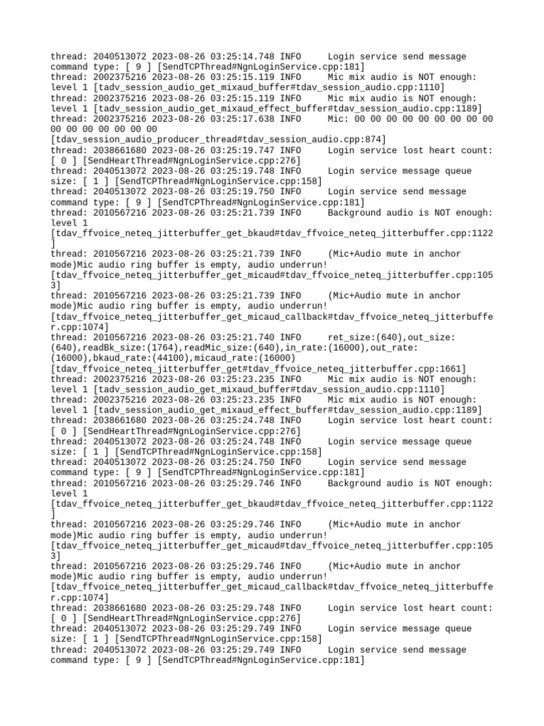 Ffrtc Log Pdf Computer Data Computing
