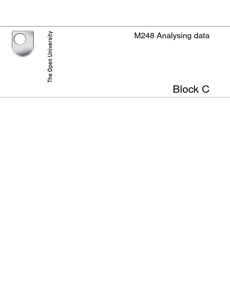 m248 Block C | PDF | Statistical Hypothesis Testing | Confidence Interval