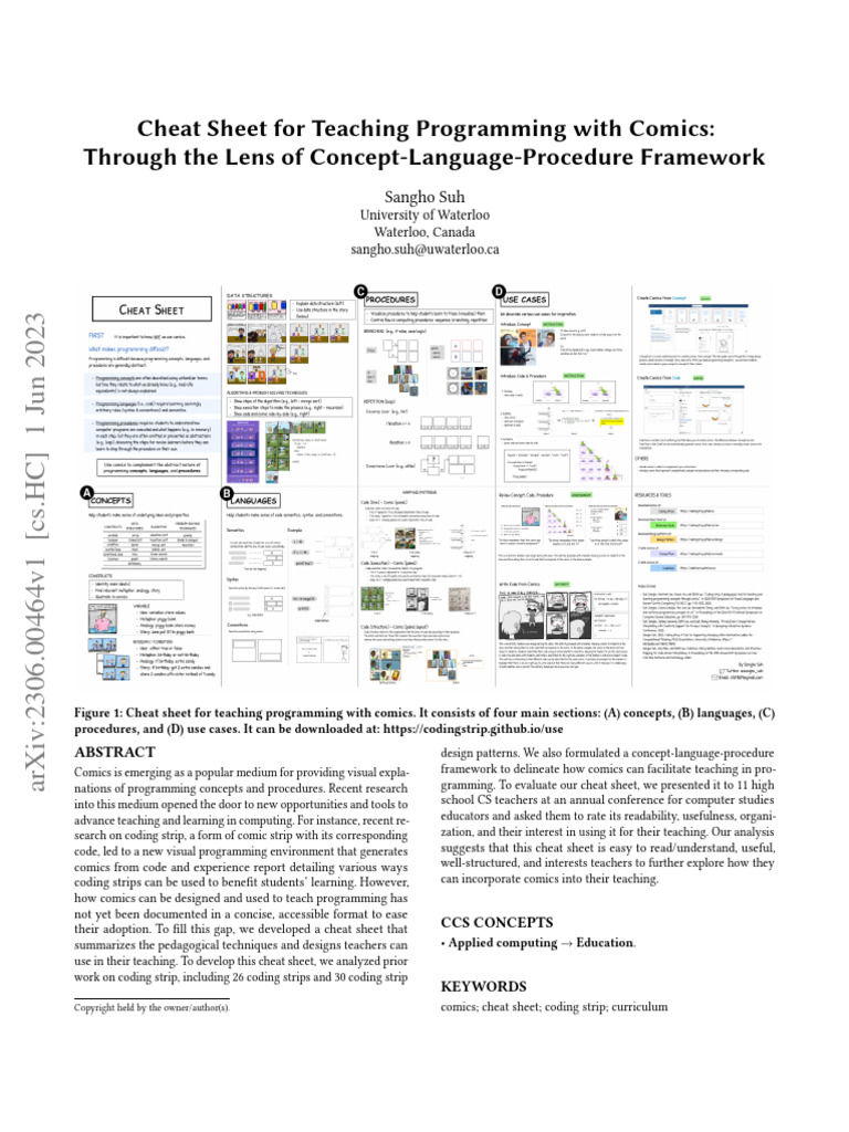 Cheat Sheet For Teaching Programming With Comics | PDF | Computer ...