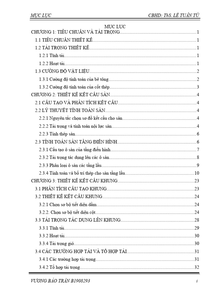 Mục Lục Cbhd: Ths. Lê Tuấn Tú | PDF
