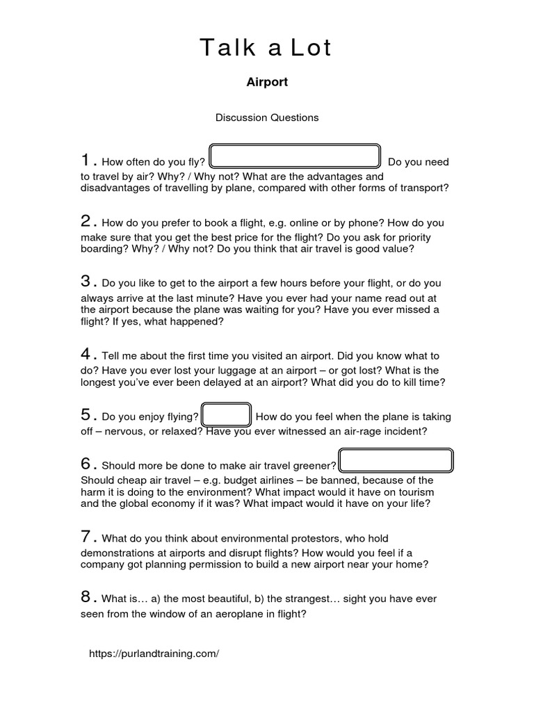 Airport Discussion Questions | PDF