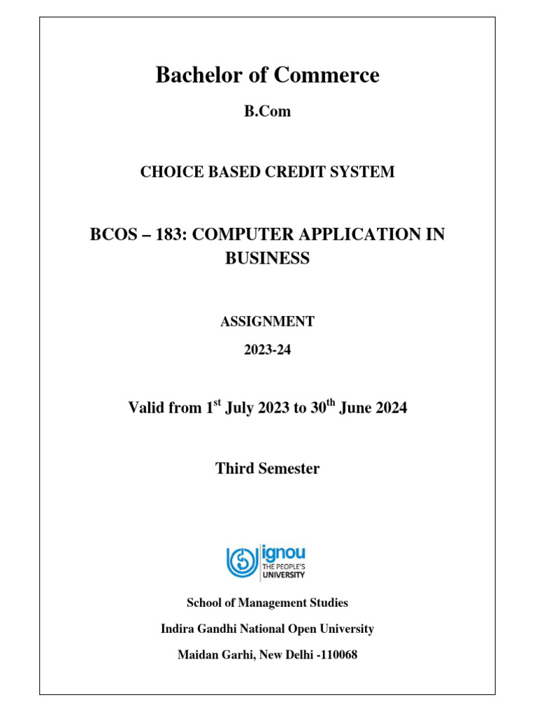 Bcos 183 | PDF | Microsoft Excel | Computing