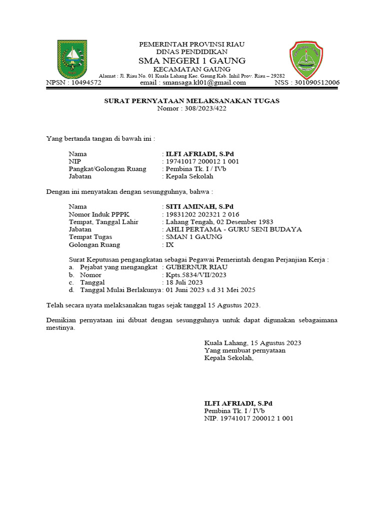 Sman1gaung - SPMT PPPK 2023 | PDF