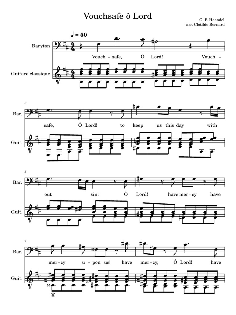 Vouchsafe Ô Lord | PDF