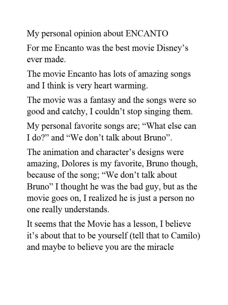 Why Encanto is Disney's Best Movie | PDF