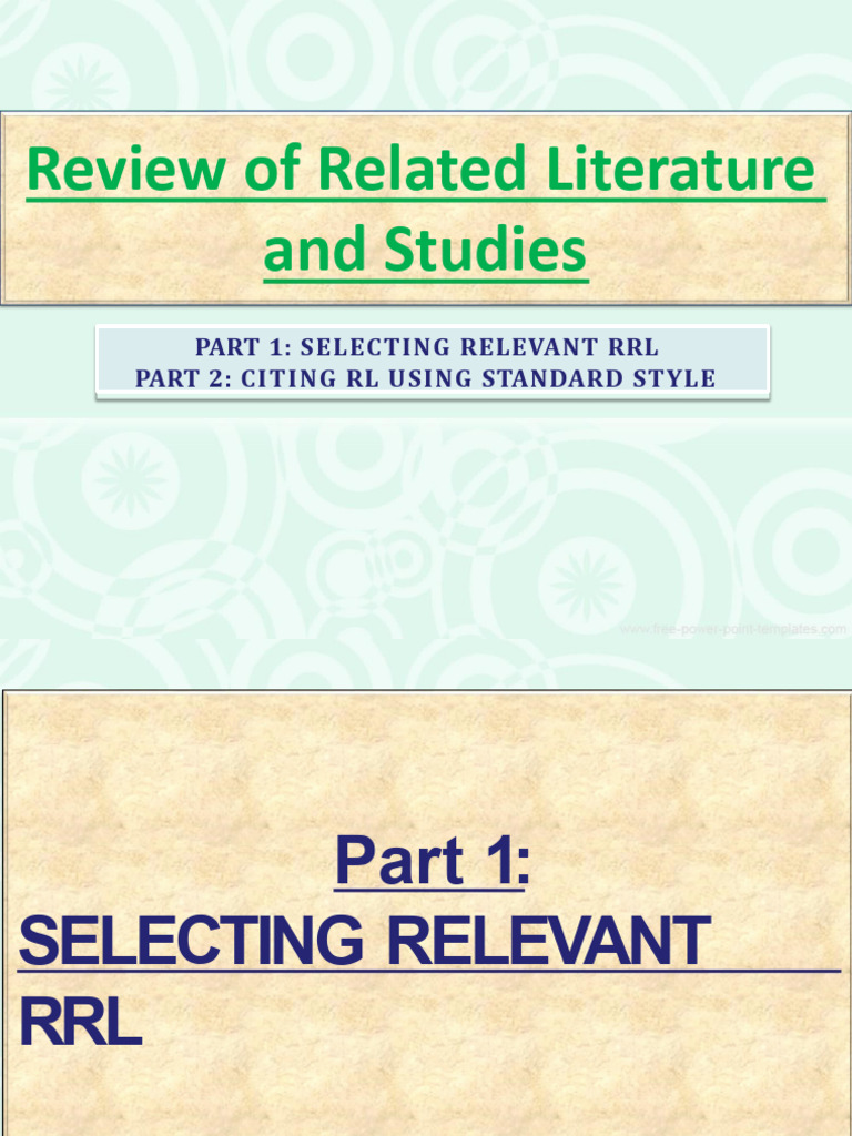 Rev. of Lit | PDF | Citation | Thesis