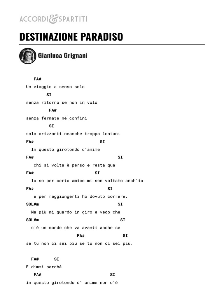 Destinazione Paradiso | PDF