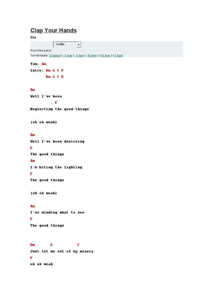 Clap Your Hands | PDF