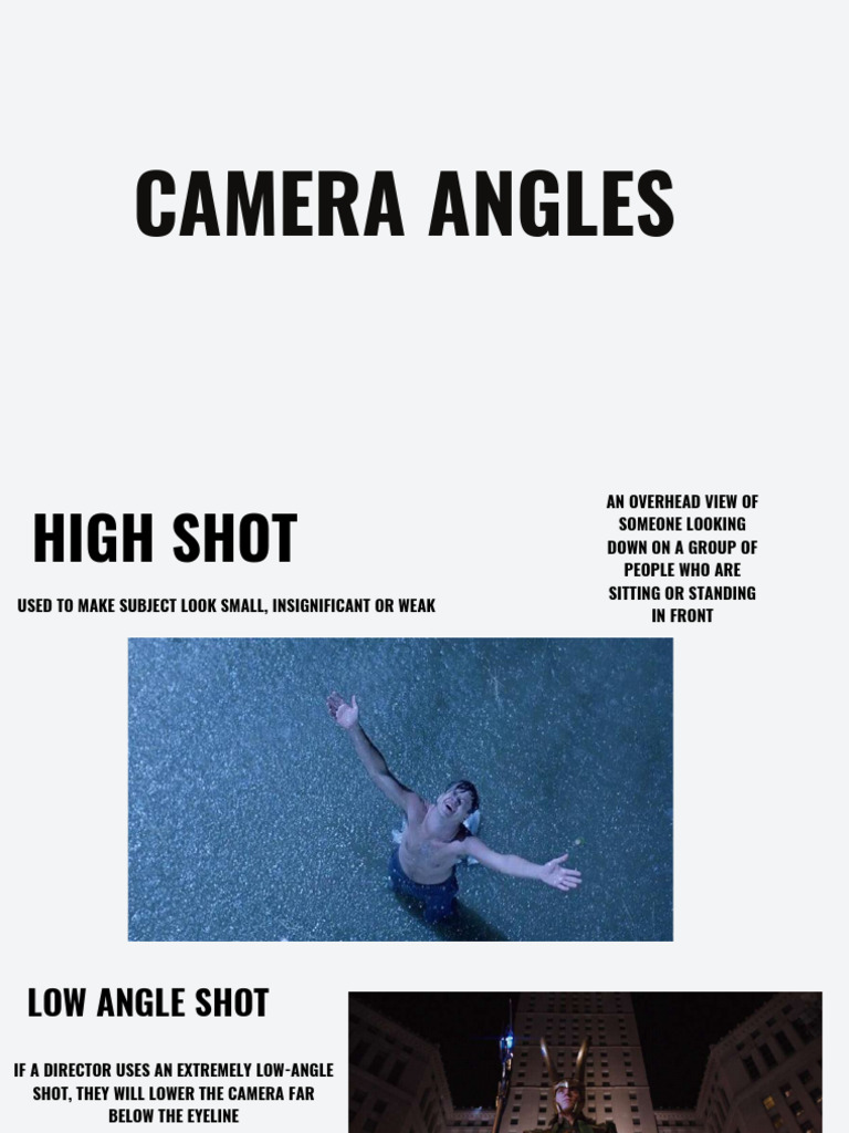 Camera Angles | PDF