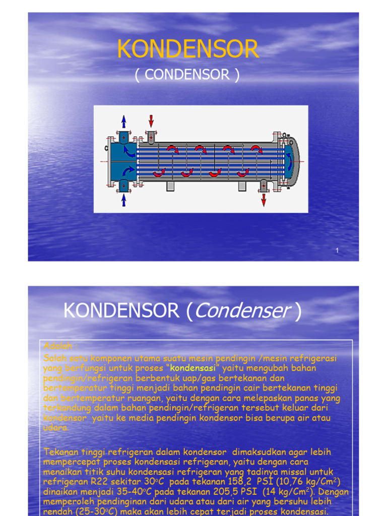 Fungsi dan Jenis Kondensor Refrigerasi | PDF