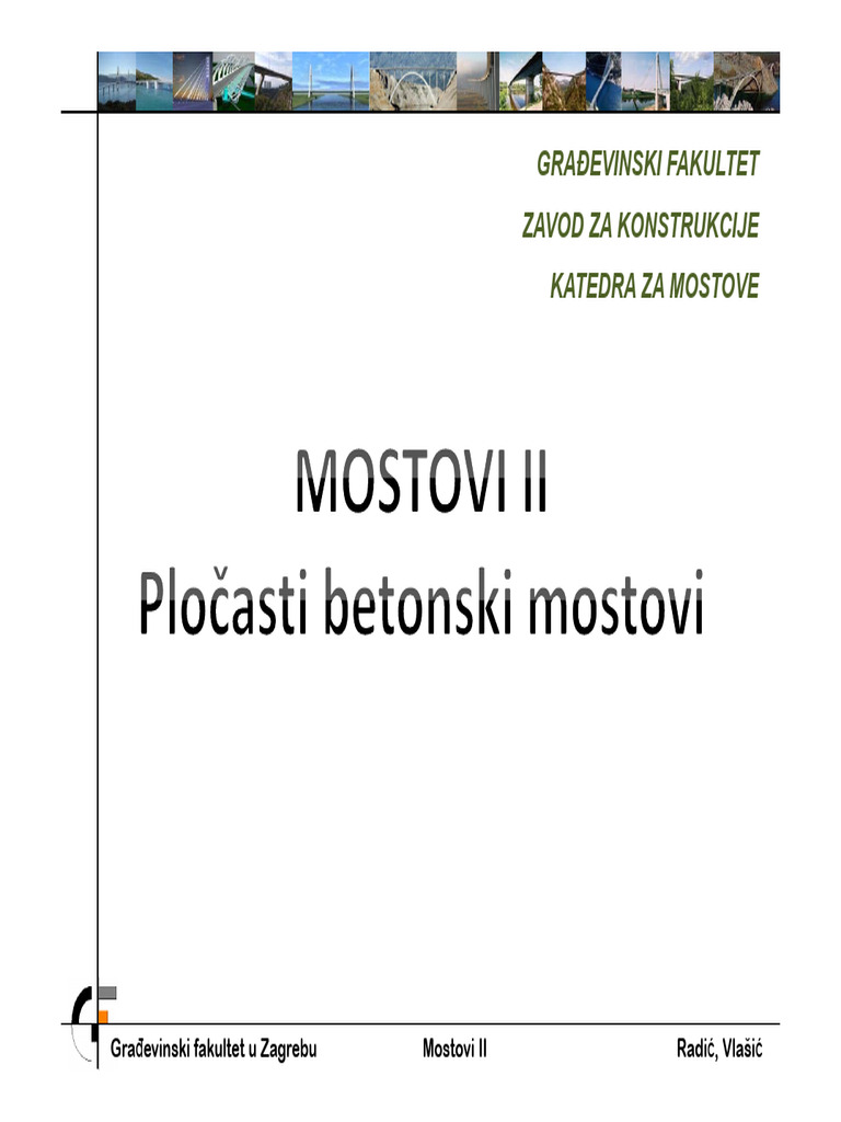 02 Mostovi 2 2015-16 Plocasti Betonski Mostovi | PDF