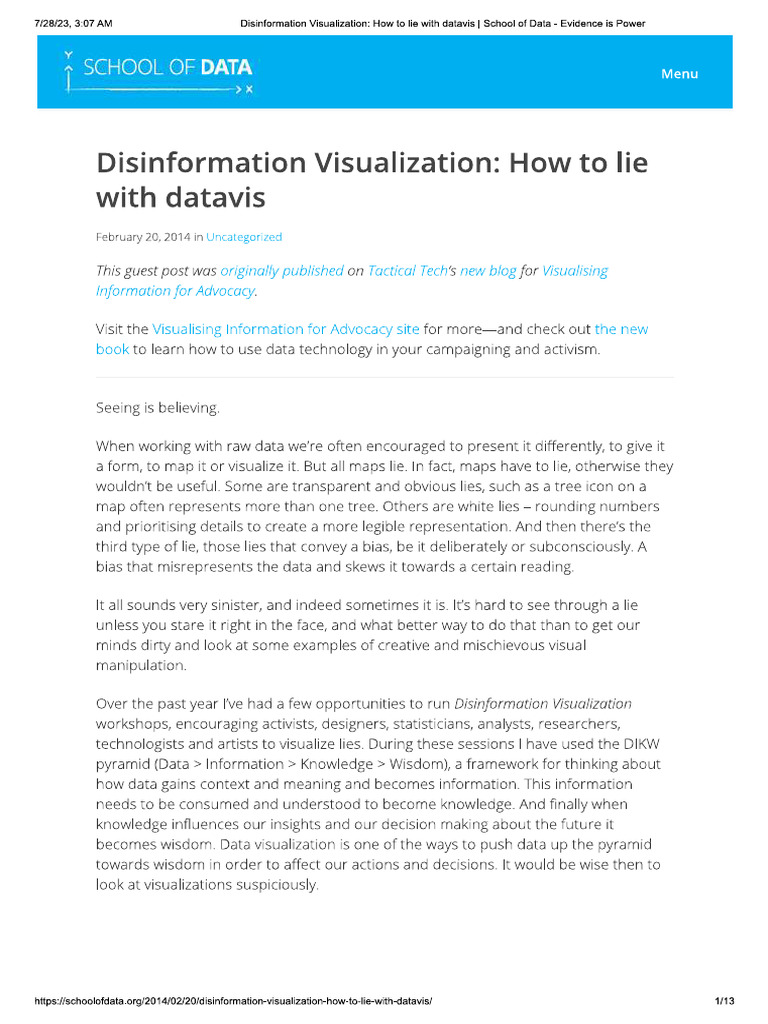 Article 1 Data Visualization | PDF