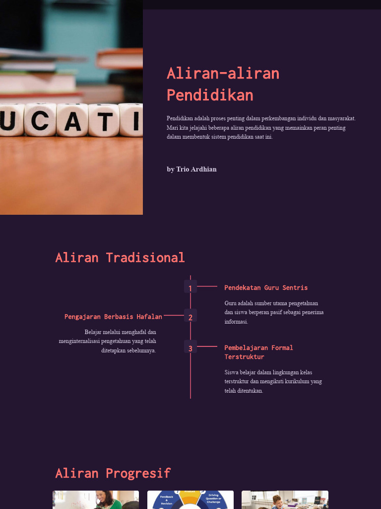 Aliran-Aliran Pendidikan | PDF