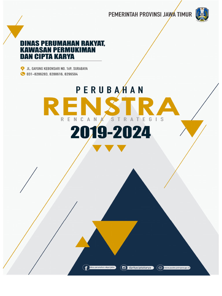 Renstra 2019-2024 Dinas Perumahan Jatim | PDF | Pengelolaan Keuangan ...