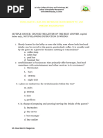 Bar Operations Handbook | PDF | Hygiene | Food Safety