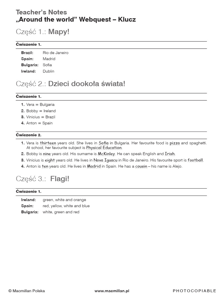 TN Around The World Webquest | PDF | Foreign Language Studies