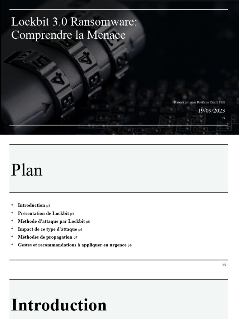 Activite 2 JUIDETTE Lockbit 3.0 Ransomware Comprendre La Menace | PDF ...