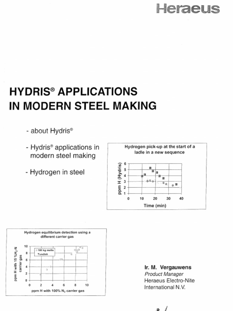Hydris Applications in Modern Steelmaking | PDF
