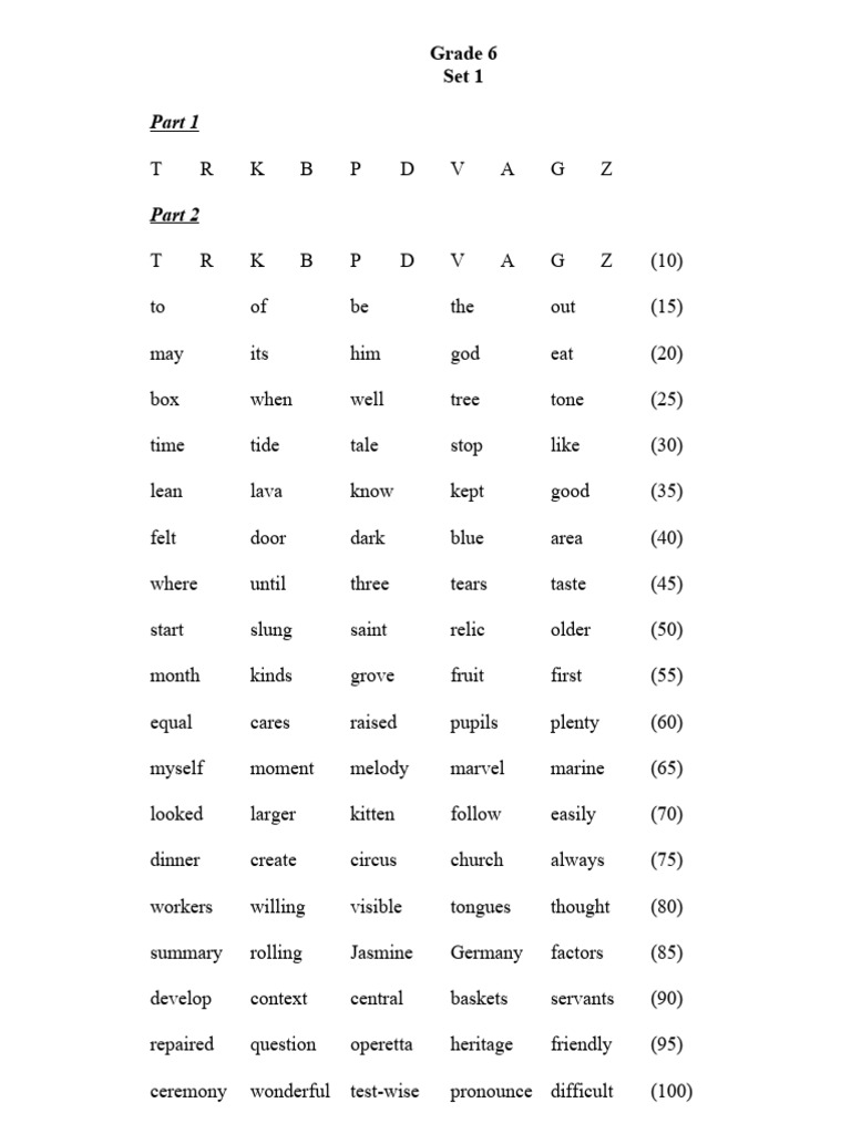 2a. RARS Grade 6 Final | PDF