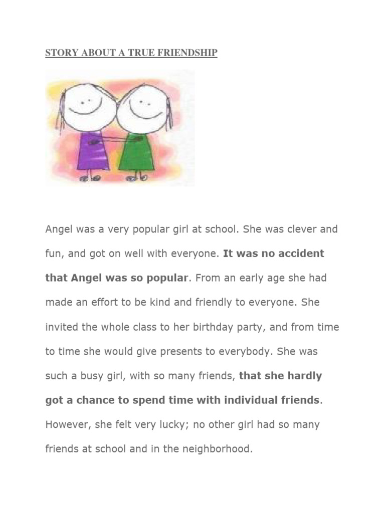 The True Friend's Lesson | PDF