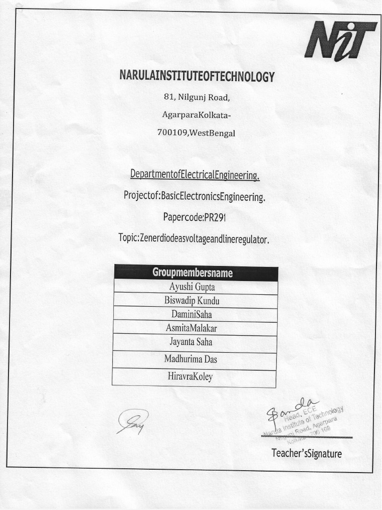 Zener Diode Regulation Basics | PDF