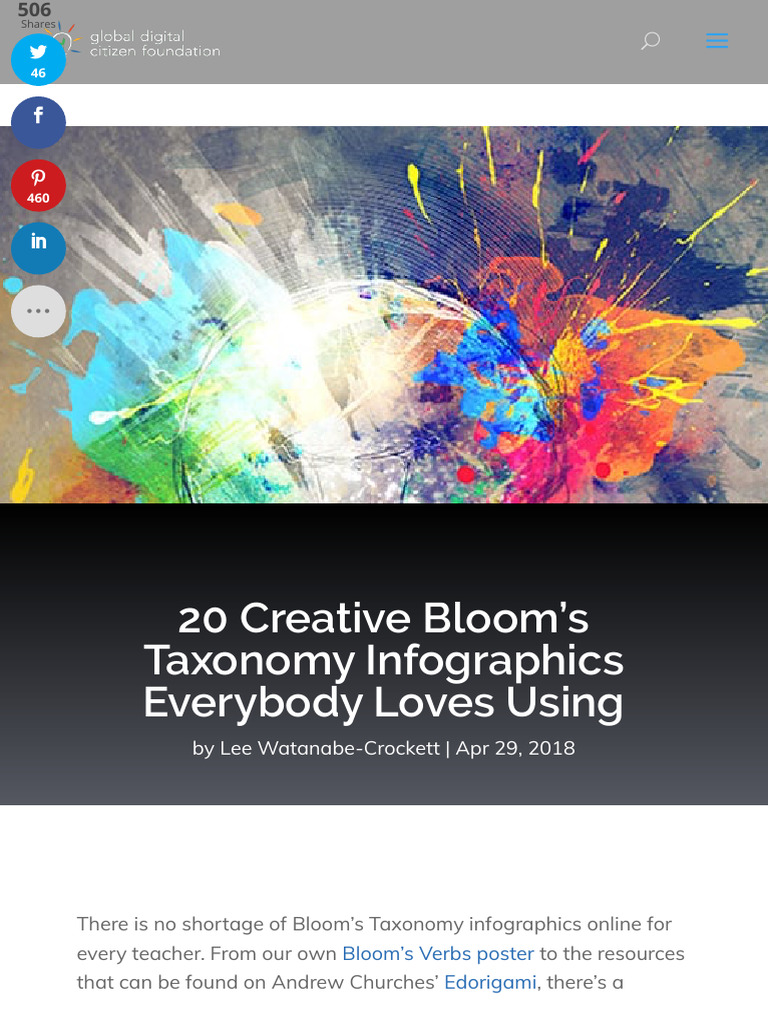 20 Bloom Infographics | PDF | Infographics | Information Literacy