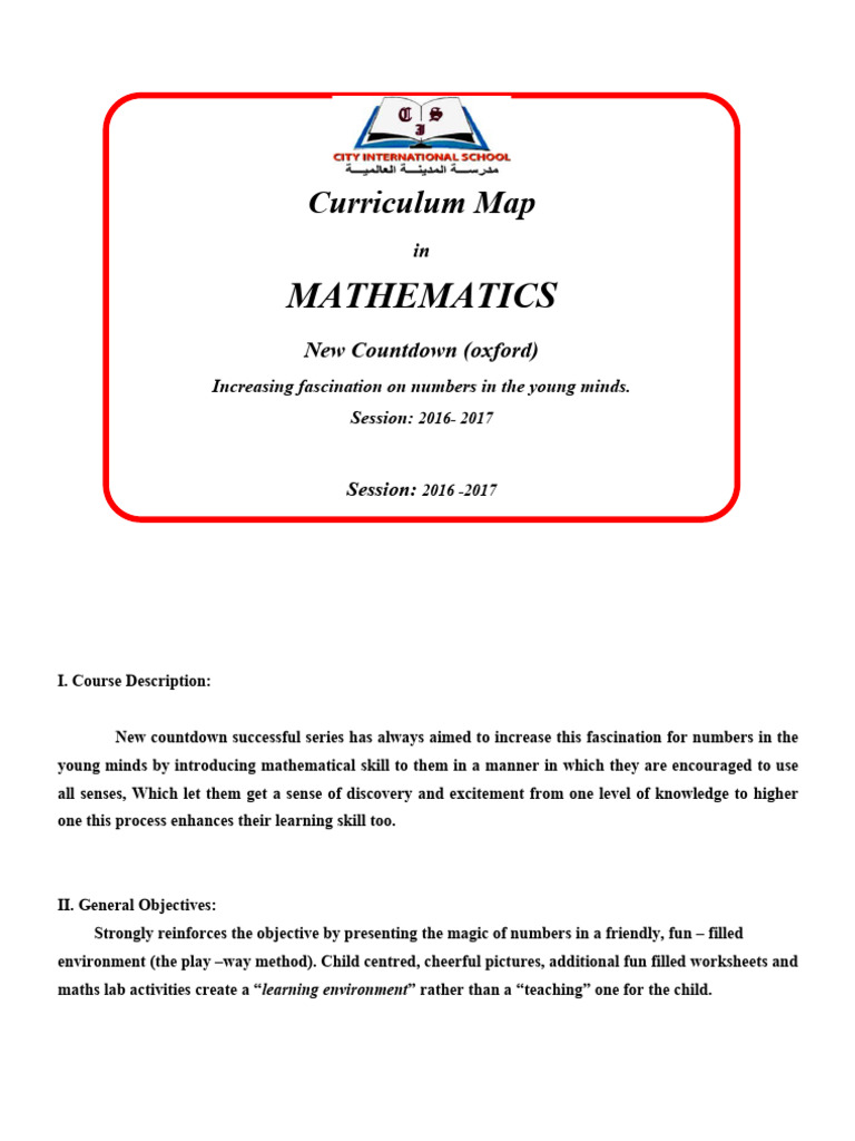 Maths Curriculum Map 3 | PDF | Mathematics | Curriculum