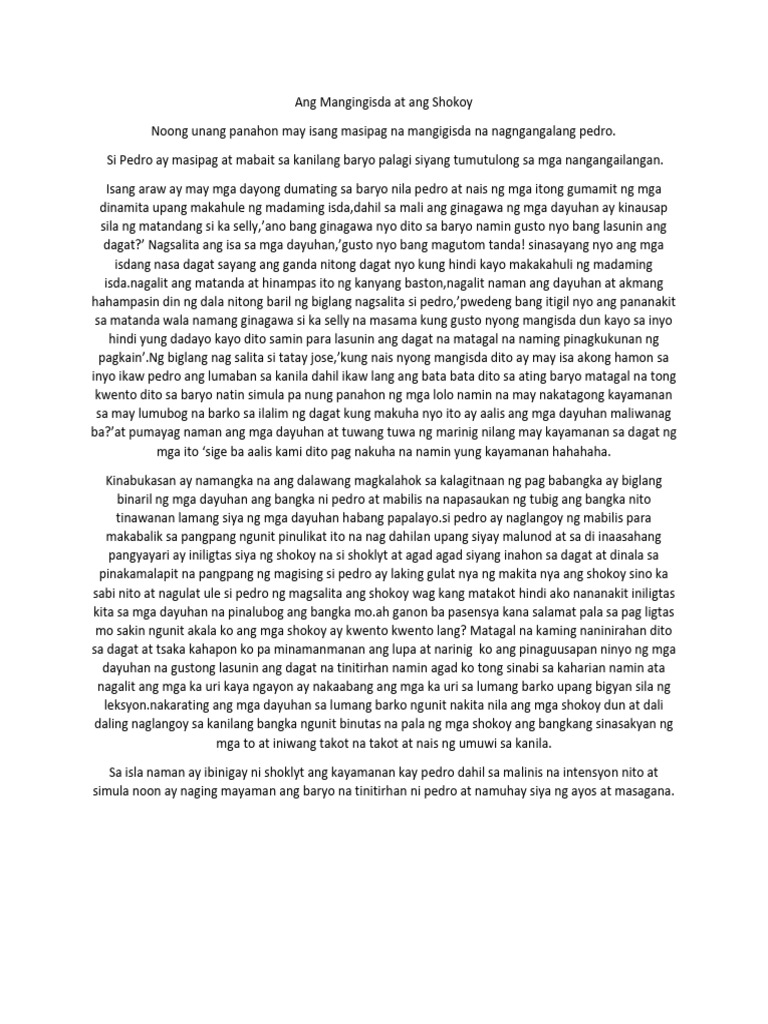 Fil101 Shokoy Hahaha | PDF