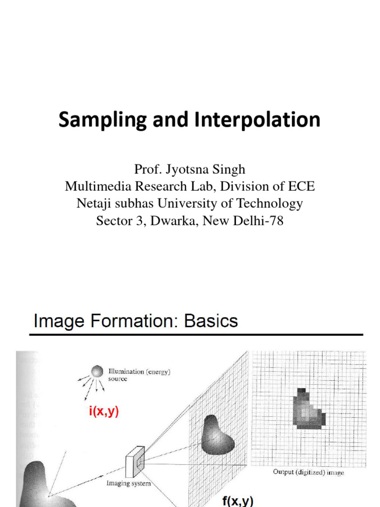 2 - Sampling and Interpolation | PDF