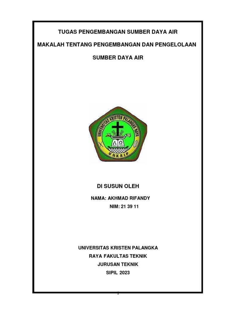 Tugas PSDA AKHMAD RIFANDY | PDF