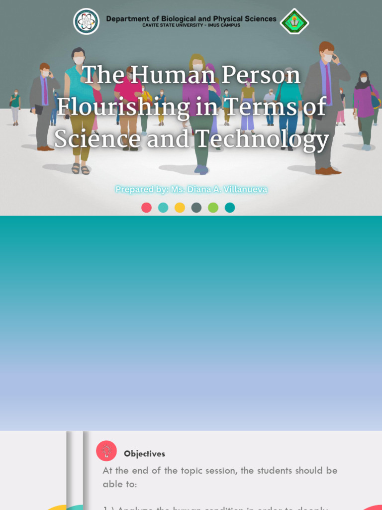 Module 4 The Human Person Flourishing in Terms of Science and ...