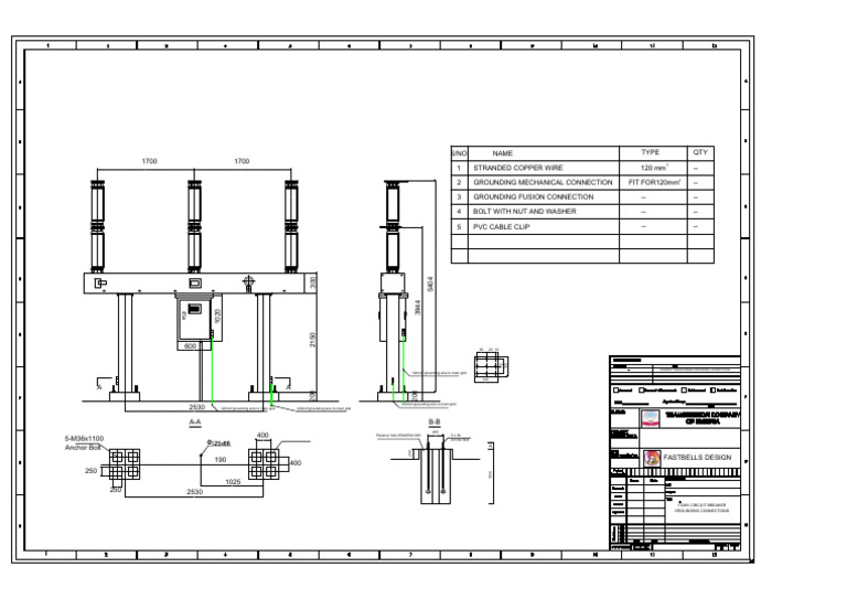 132KV Circuit Breaker Grounding Connections | PDF | Wire | Electrical ...