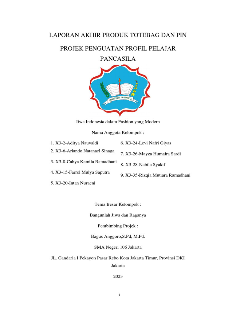 Proposal P5 Kel. 1 | PDF