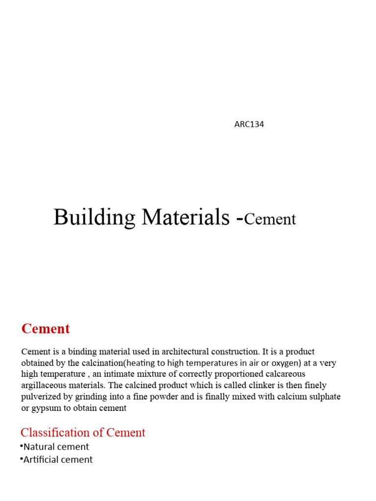 Cement Basics for Construction Pros | PDF | Technology & Engineering