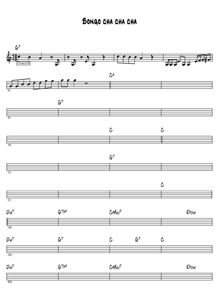 Bongo Cha Cha Cha | PDF